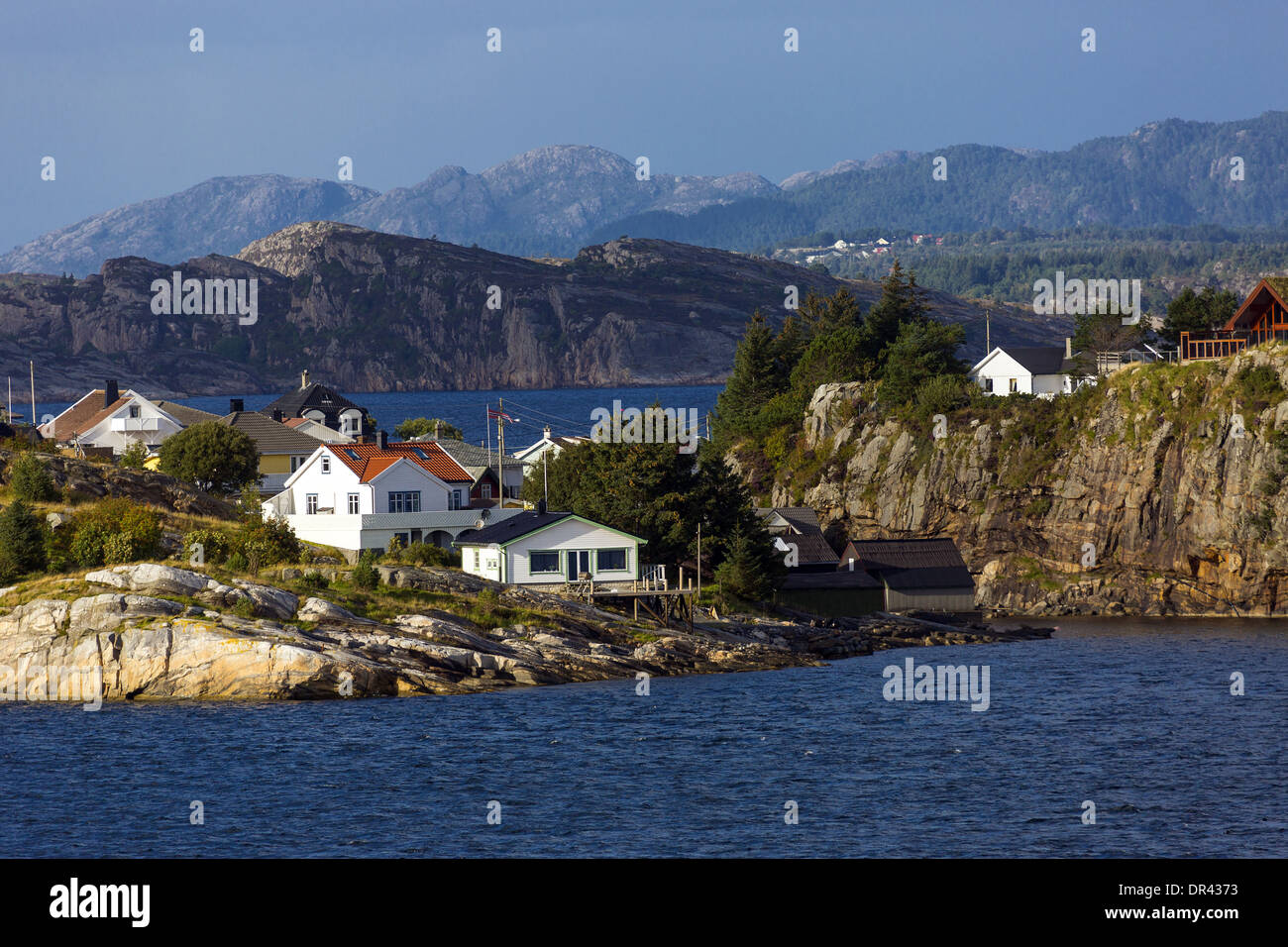 Pretty attractively charming houses with beautiful natural scenery on ...