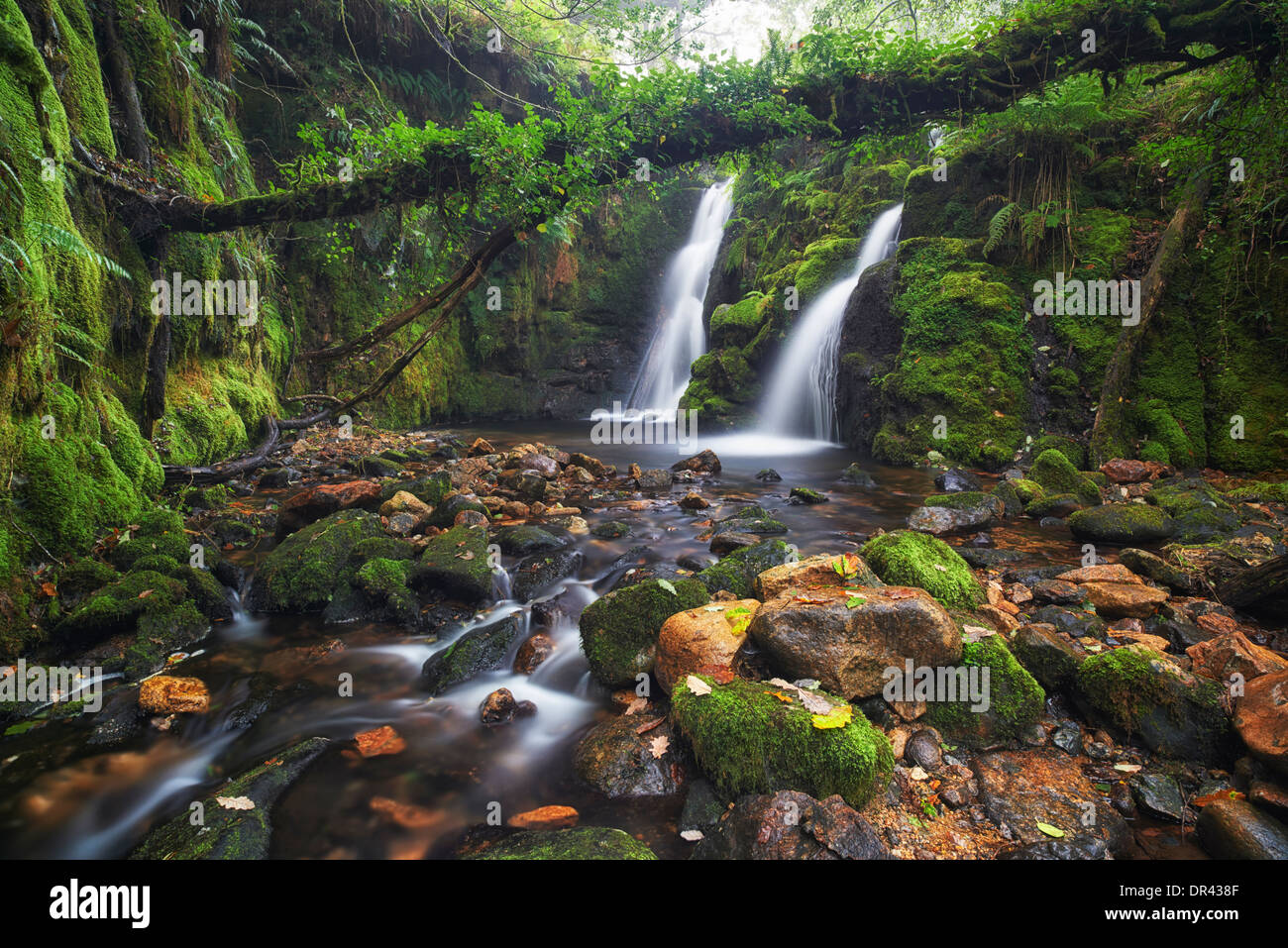 Double waterfall hi-res stock photography and images - Alamy