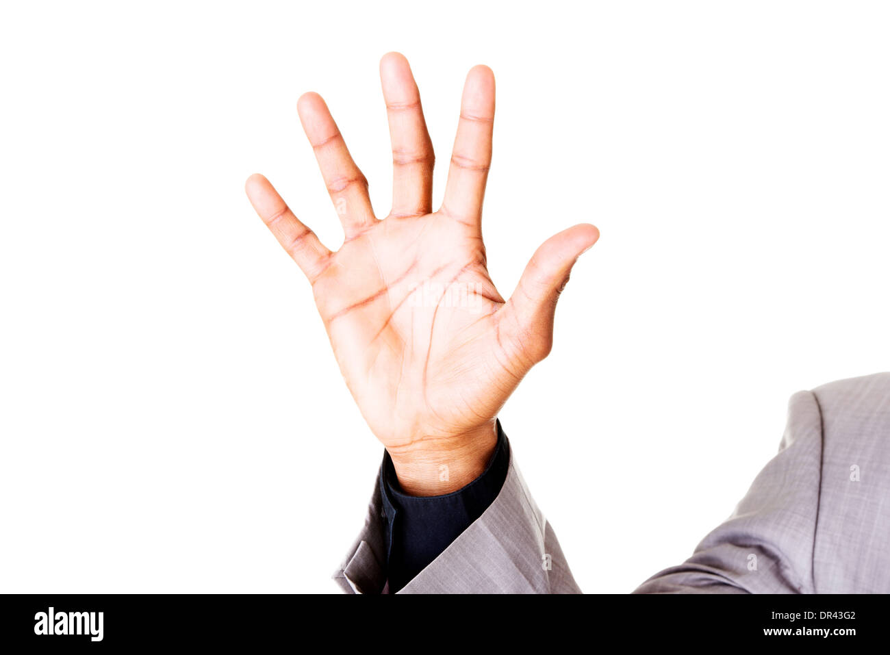Male open hands, palms. Closeup. Isolated on white Stock Photo - Alamy