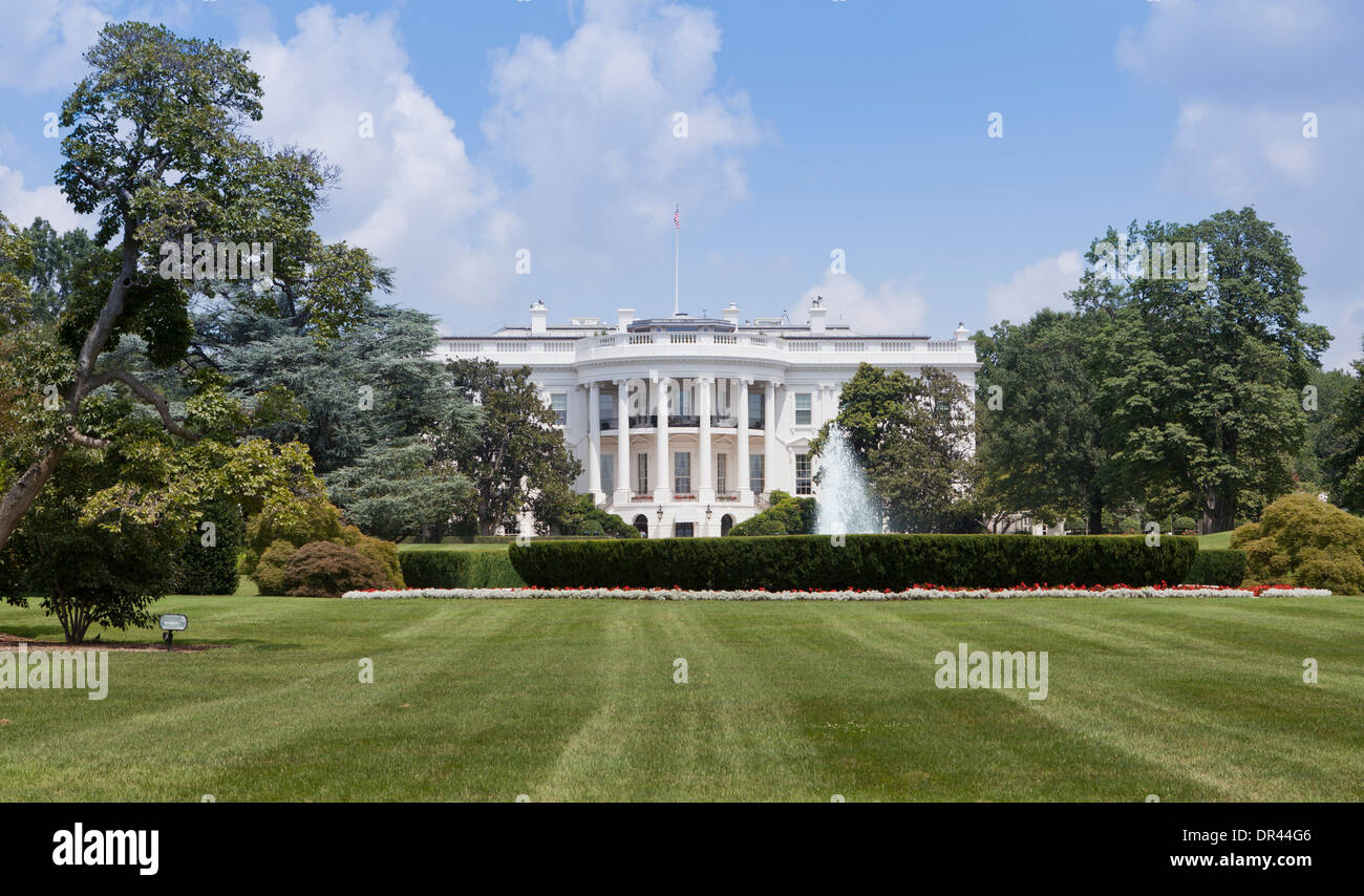 The White House, South portico - Washington DC USA Stock Photo - Alamy