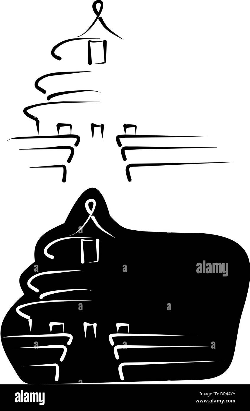 Heaven symbol Black and White Stock Photos & Images - Alamy