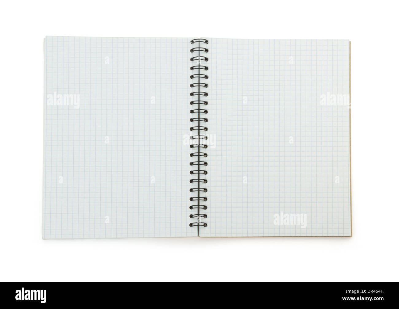 checked note paper isolated on white background Stock Photo - Alamy