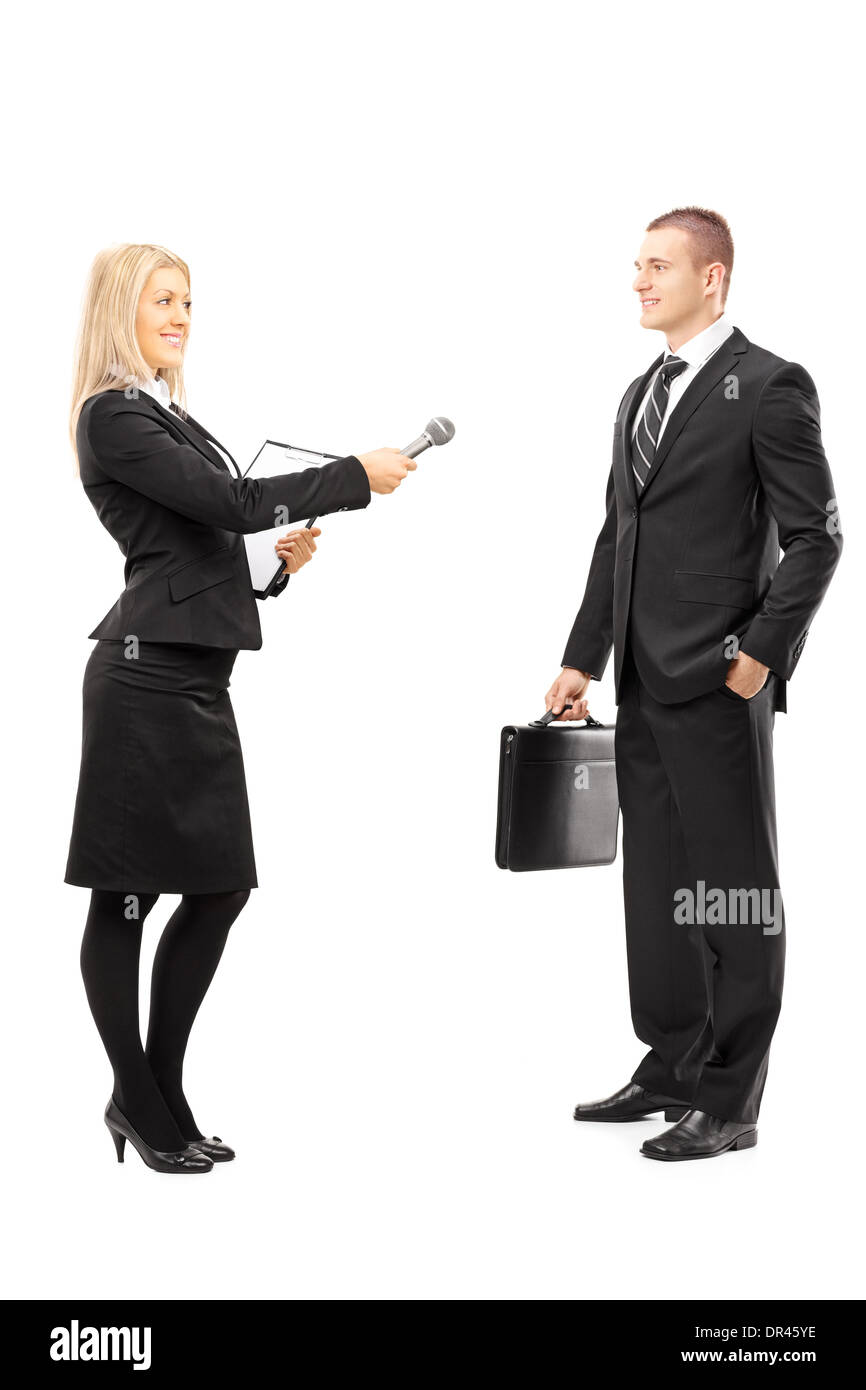 Interviewer hi-res stock photography and images - Alamy