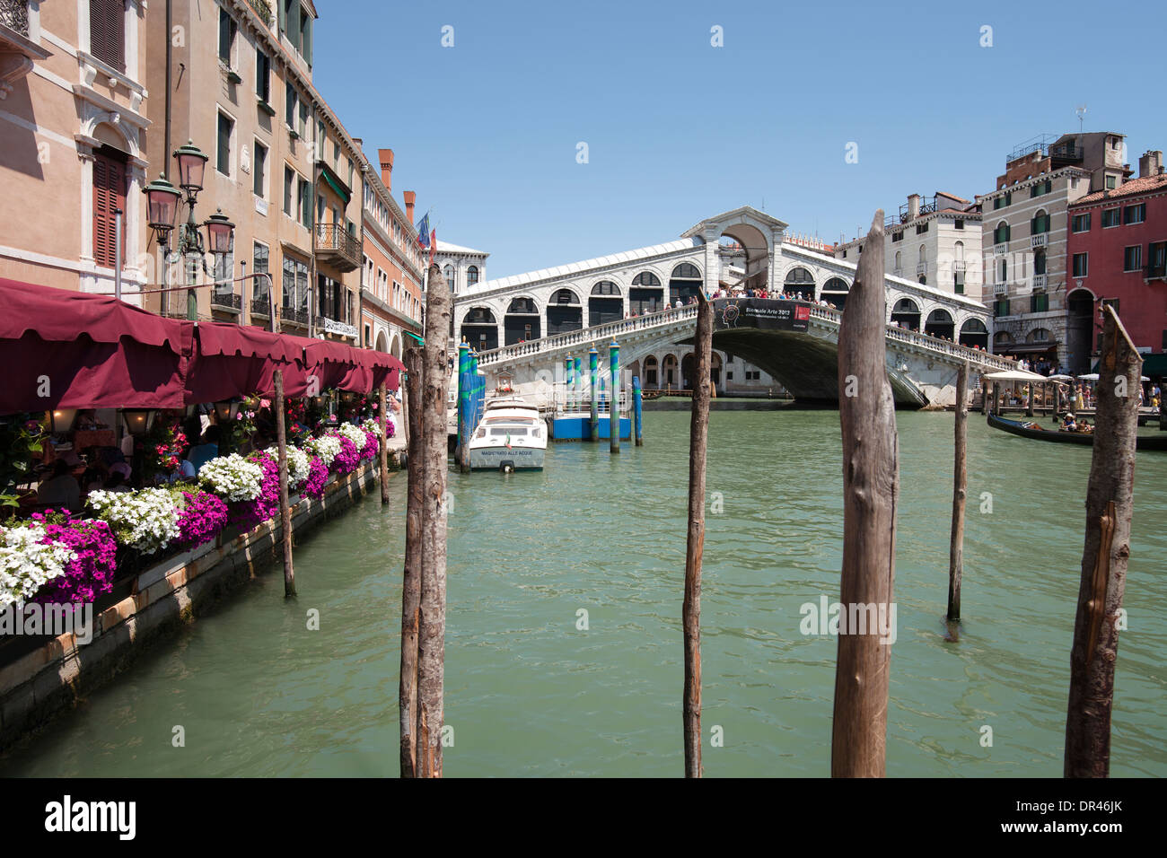 Rialto Bridge, Grand Canal, Venice, Italy; Ponte di Rialto Stock Photo ...
