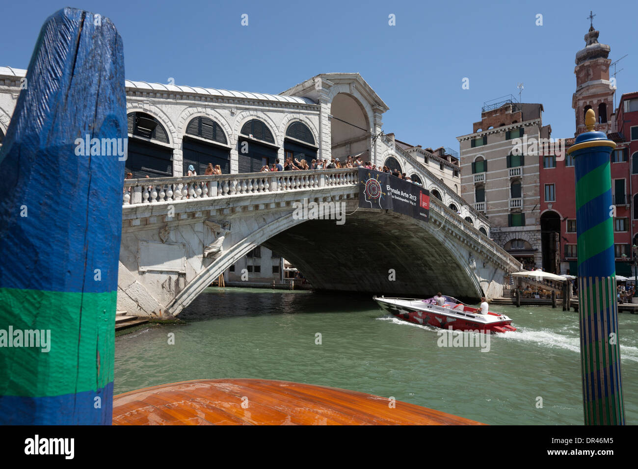 Rialto Bridge, Grand Canal, Venice, Italy; Ponte di Rialto Stock Photo ...