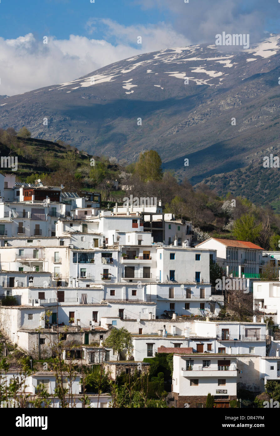 Trevelez village in La Alpujarra region of Andalucia, Spain Stock Photo ...