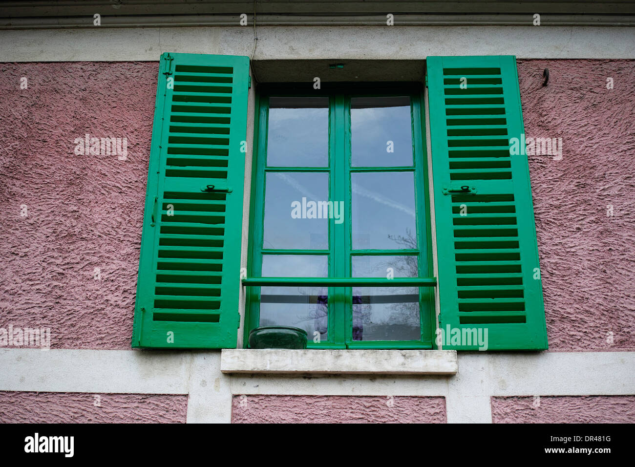 A window at Monet's House, Giverny, Normandy, France Stock Photo - Alamy