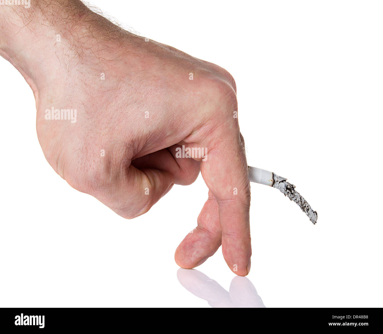 Smoking cigarette in male hand hi-res stock photography and images - Alamy