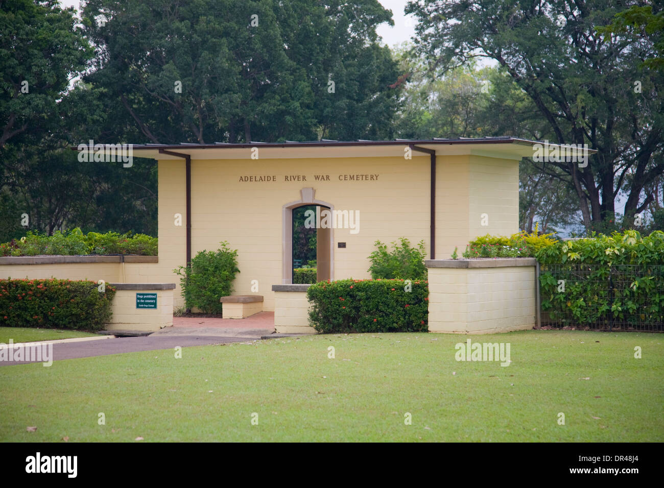 Adelaide River War cemetery in northern territory,australia, contains ...