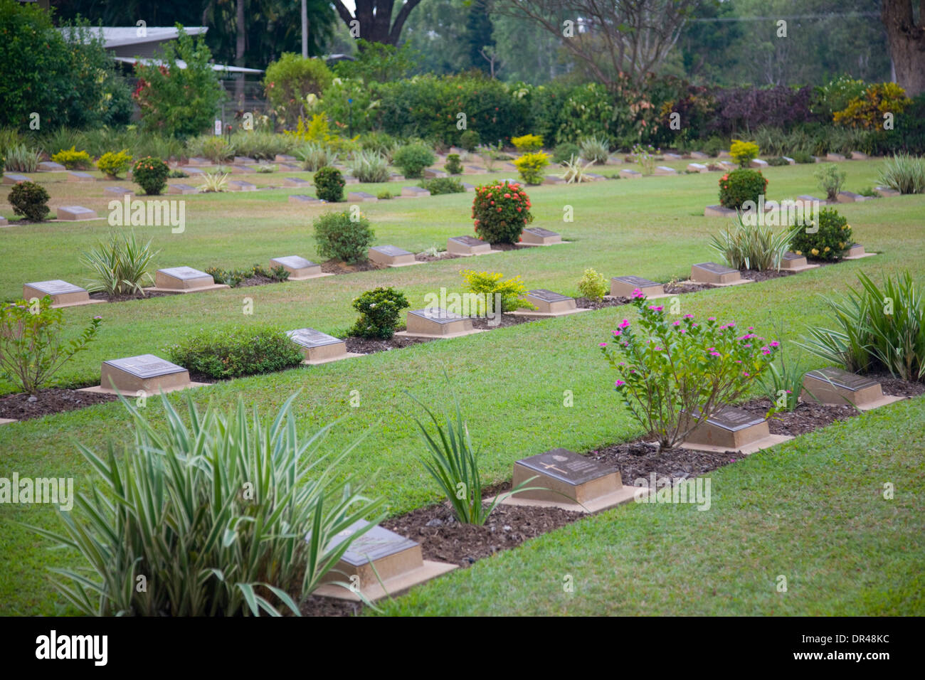 Adelaide River War cemetery in northern territory,australia, contains ...