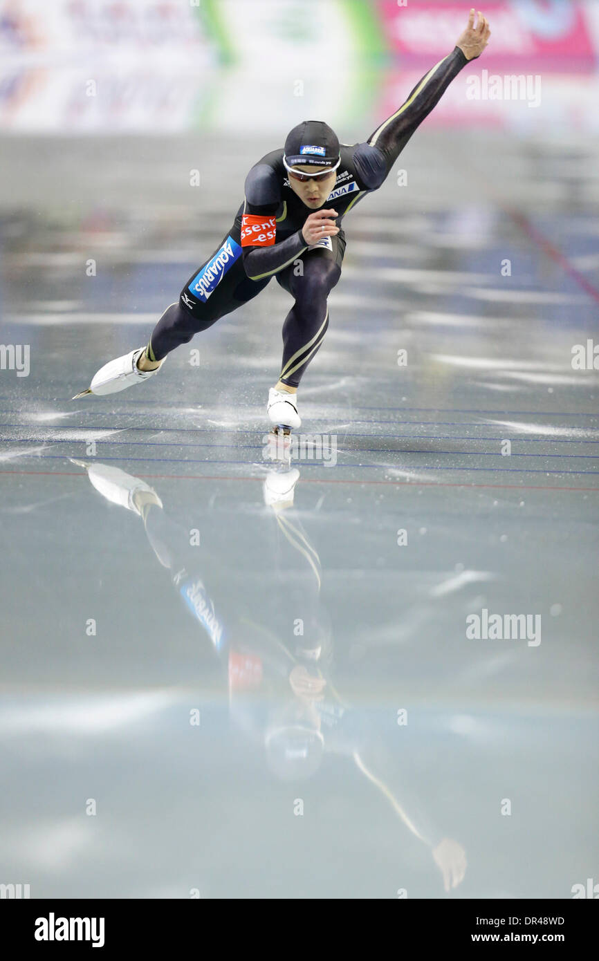 Nagano, Japan. 18th Jan, 2014. Yuji Kamijo (JPN) Speed Skating : Yuji ...