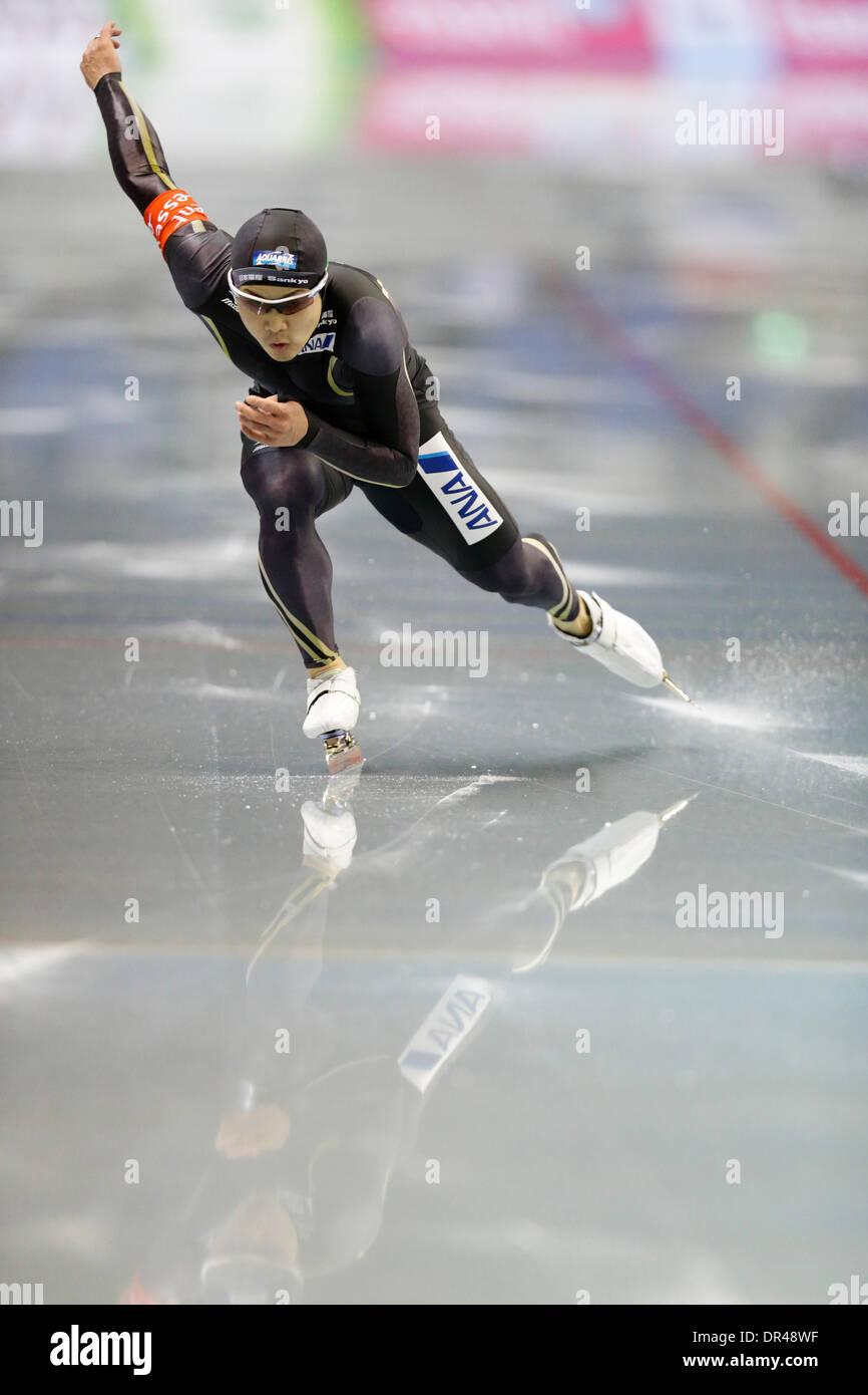 Nagano, Japan. 18th Jan, 2014. Yuji Kamijo (JPN) Speed Skating : Yuji ...