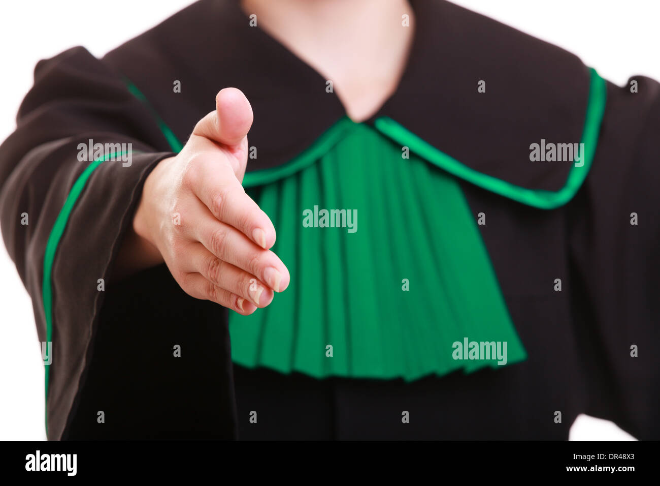 Law court or justice concept. Womn lawyer attorney wearing classic ...