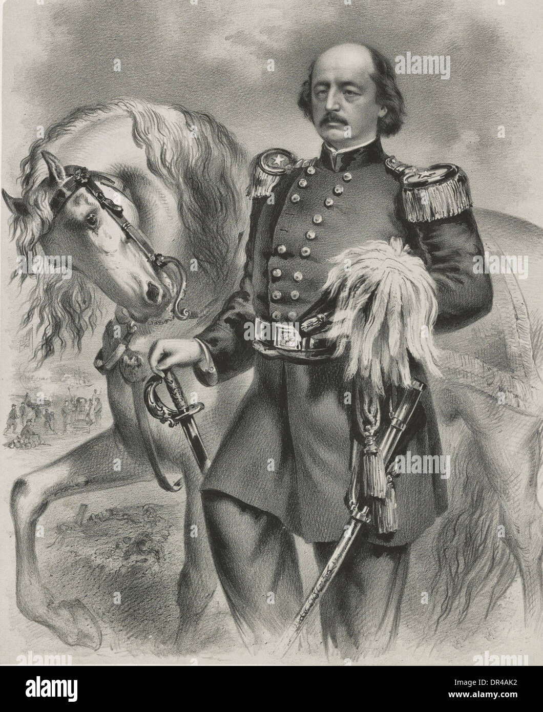 Major General of U.S. Army - Benjamin F. Butler, 1861 USA Civil War Stock Photo - Alamy
