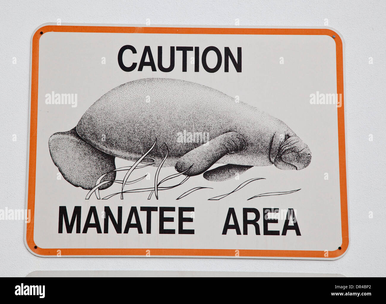 Caution manatee area sign hi-res stock photography and images - Alamy