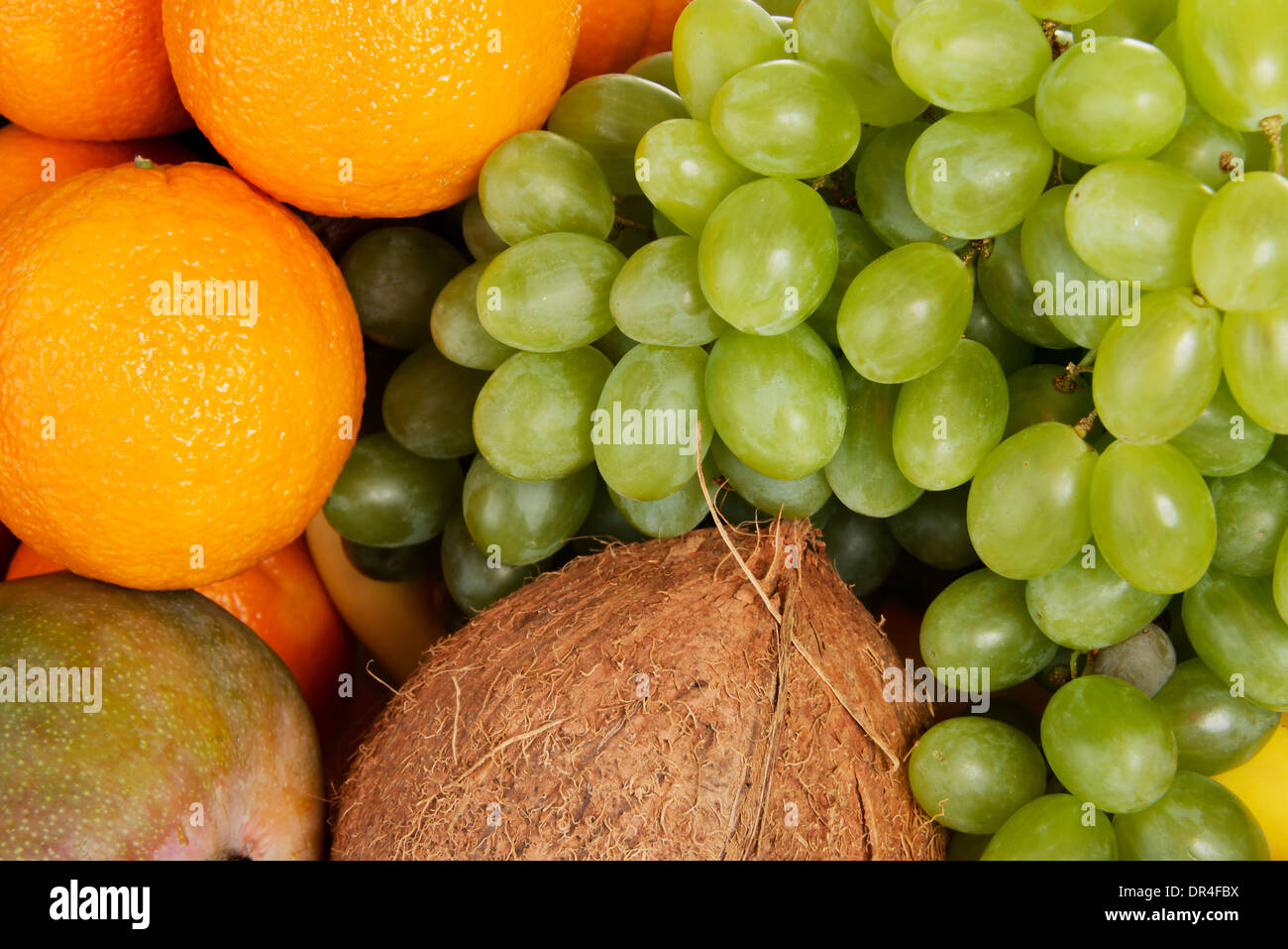 Fresh mango grapes fruits hi-res stock photography and images - Alamy