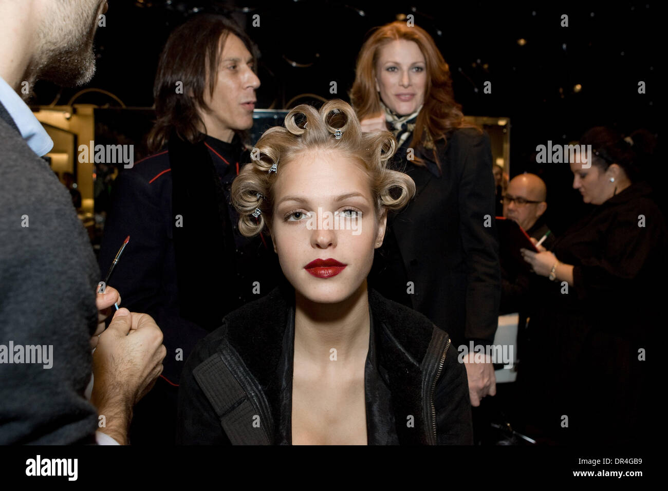 Feb 16, 2009 - New York, New York, USA - Backstage at the Luca Luca ...