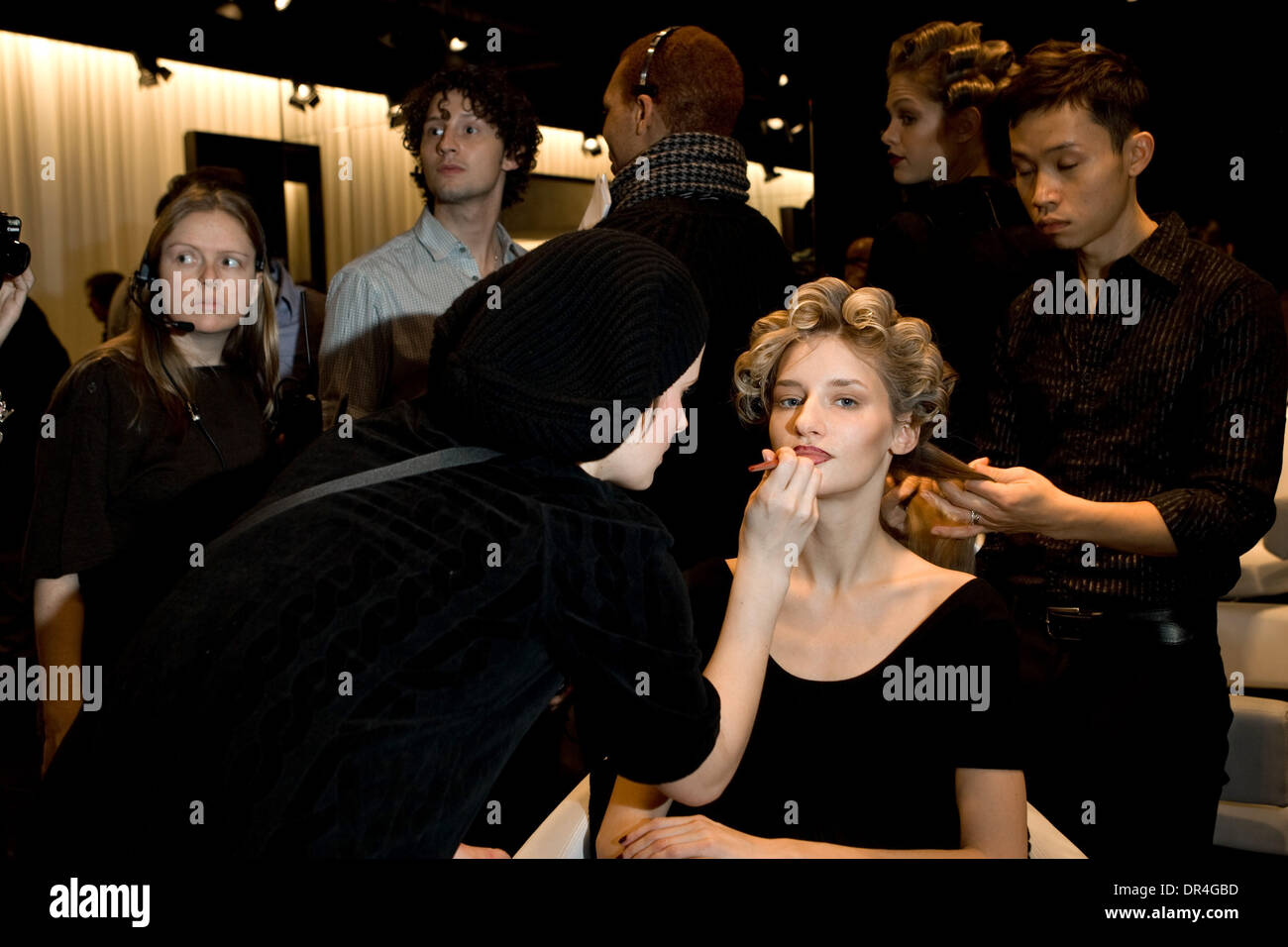 Feb 16, 2009 - New York, New York, USA - Backstage at the Luca Luca ...