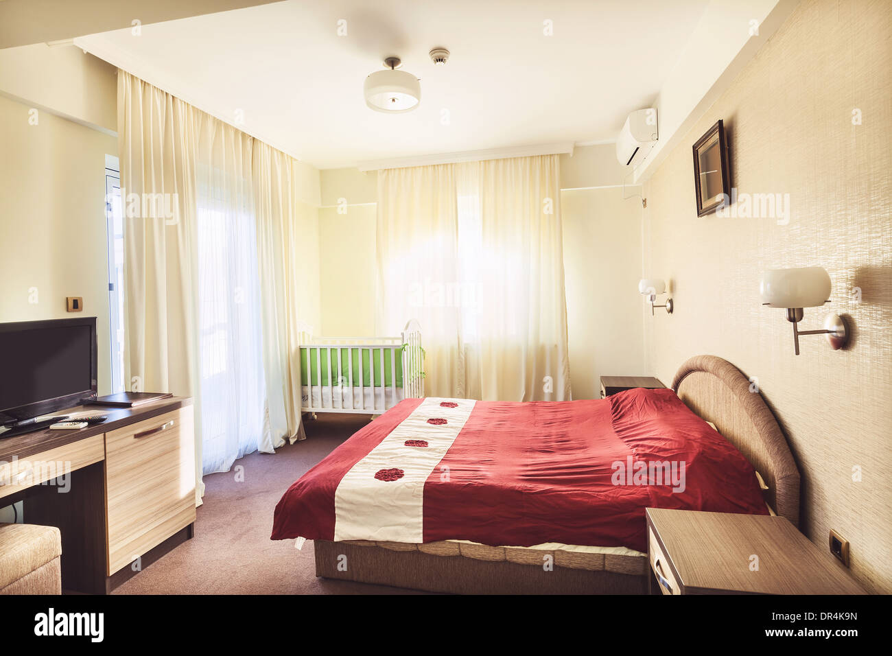 Interior of a hotel room, modern and clean Stock Photo - Alamy