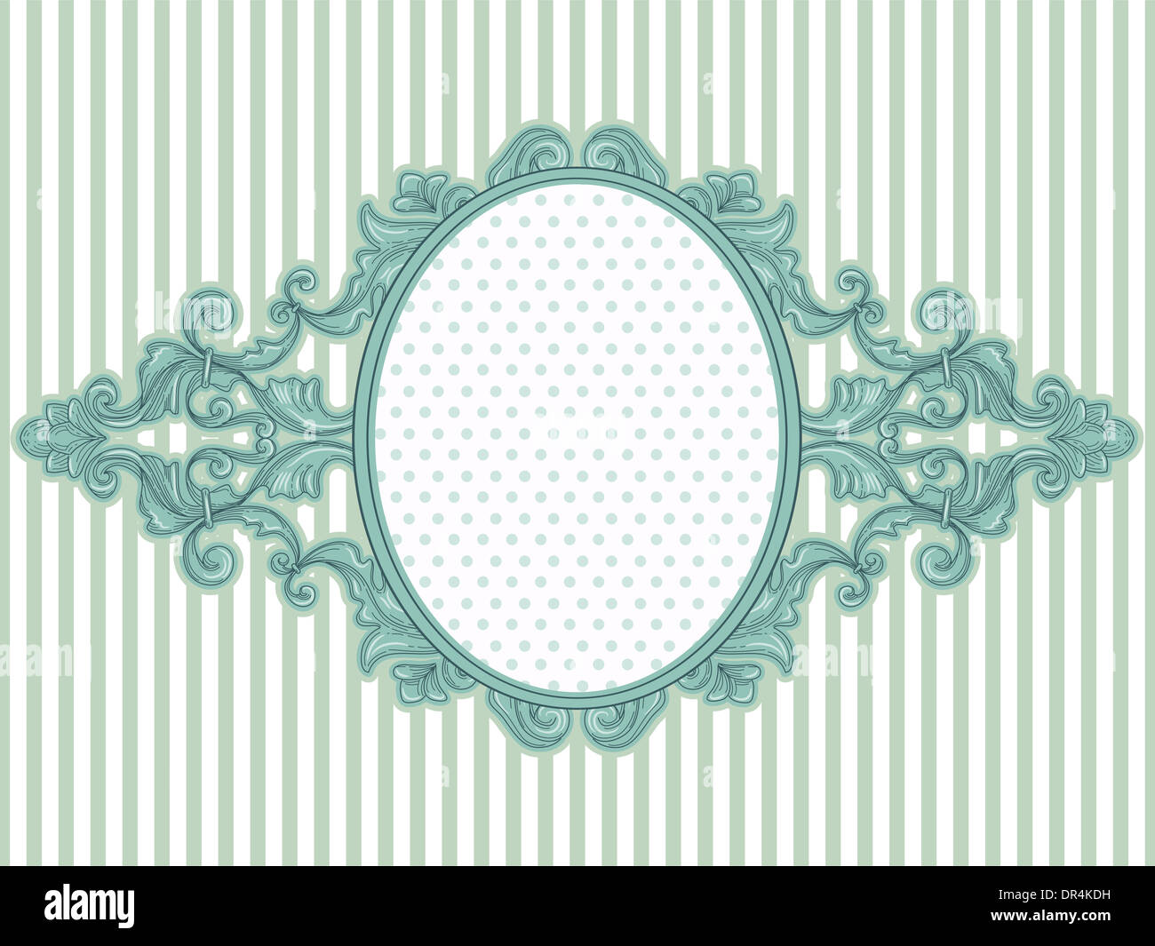 Illustration of a Vintage Frame with a Baroque Design Stock Photo - Alamy