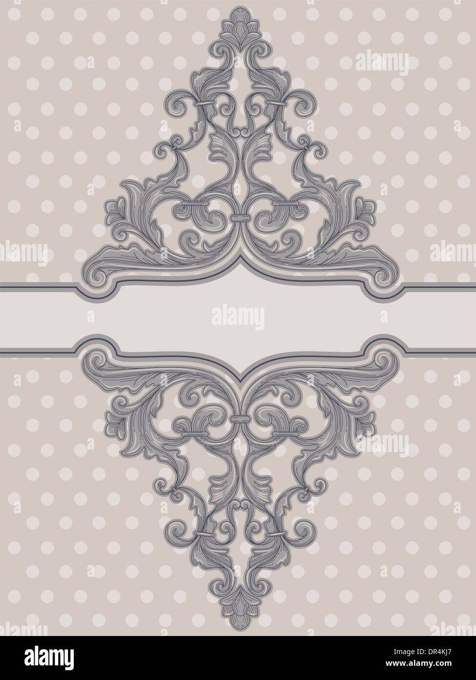 Illustration of a Vintage Frame with a Baroque Design Stock Photo - Alamy