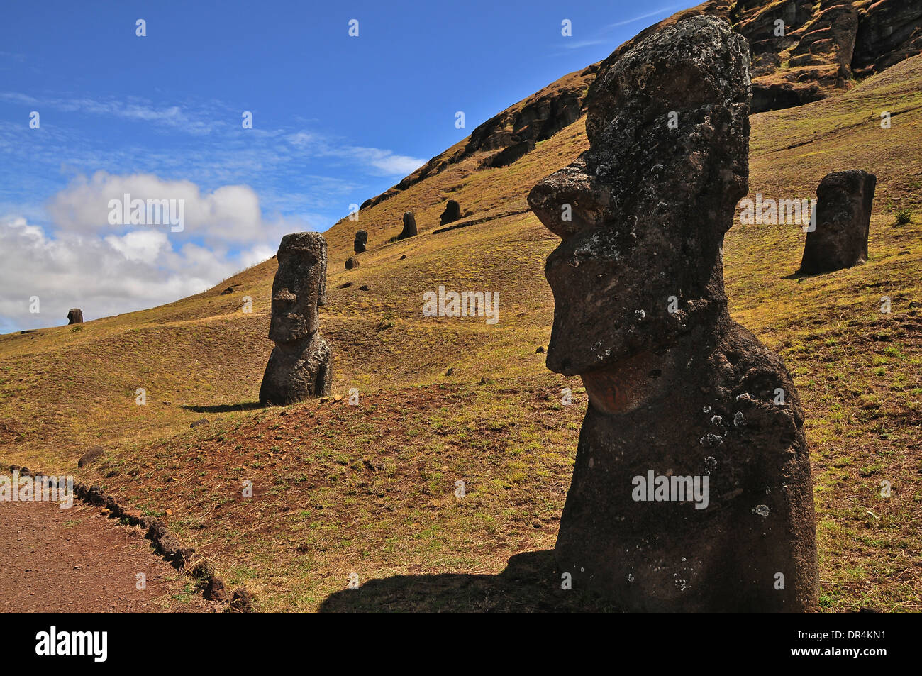 Moai Statue in Easter Island, Chile Stock Photo - Alamy
