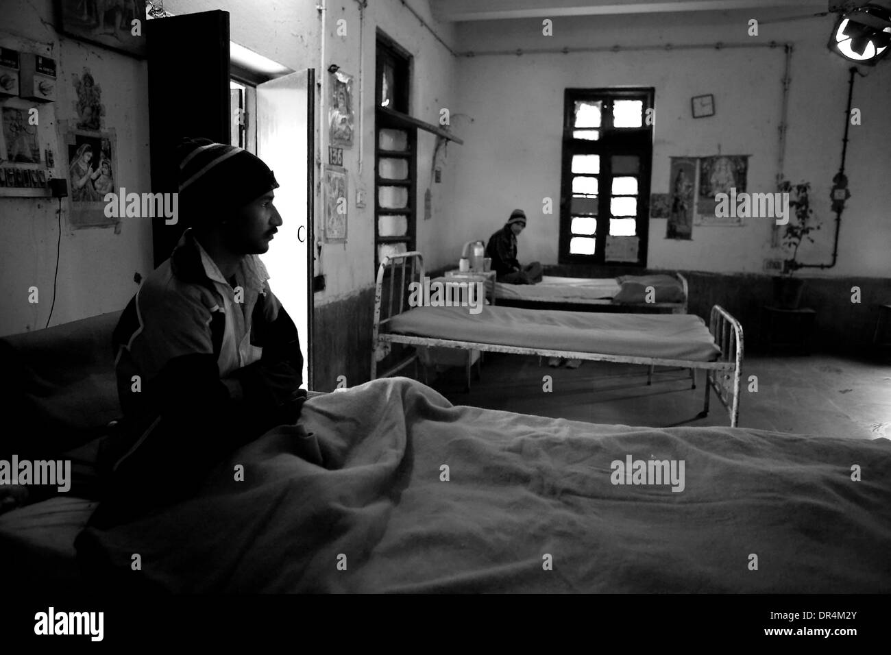 India hospital ward Black and White Stock Photos & Images - Alamy