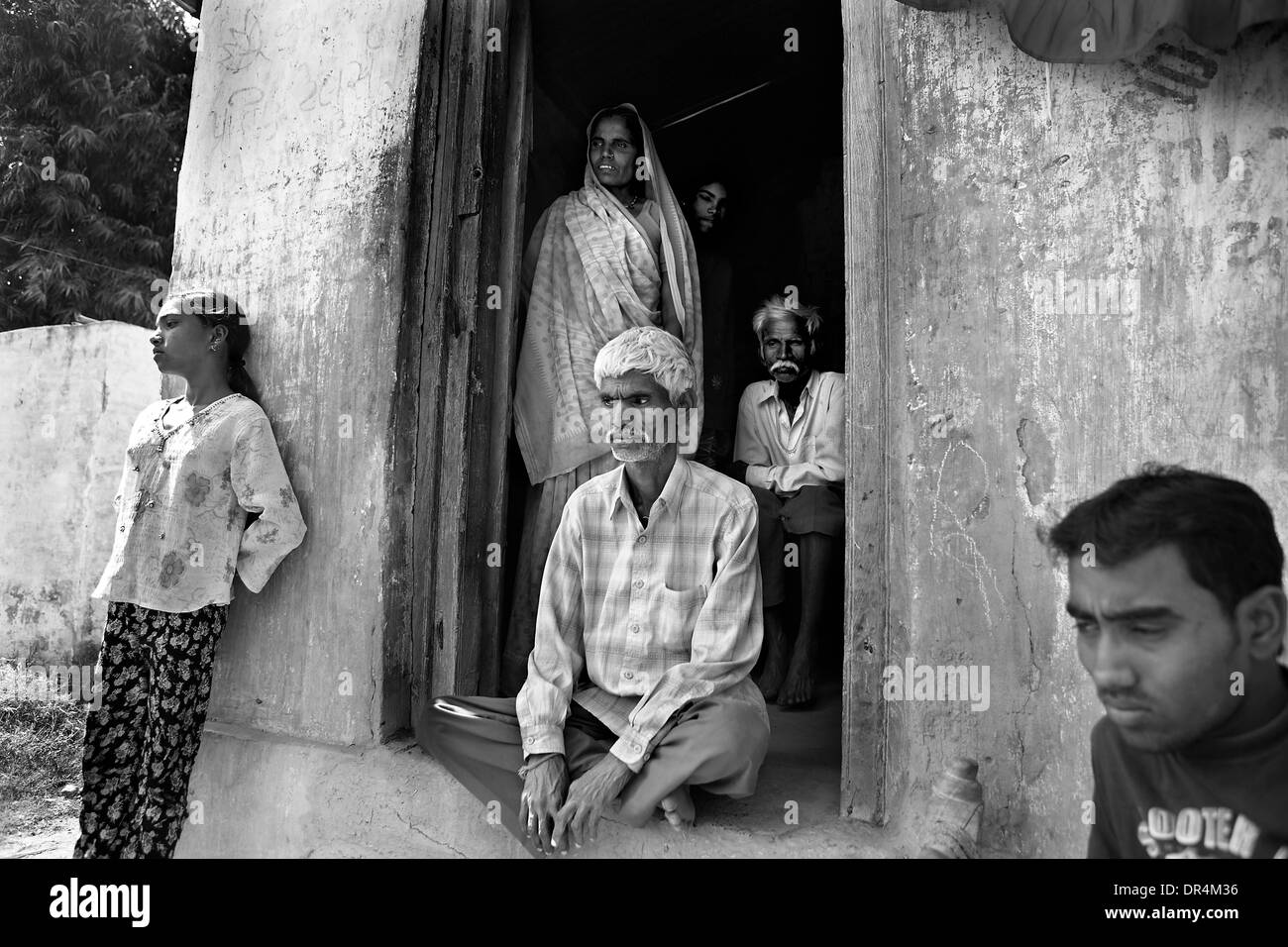 Gujarat village Black and White Stock Photos & Images - Alamy