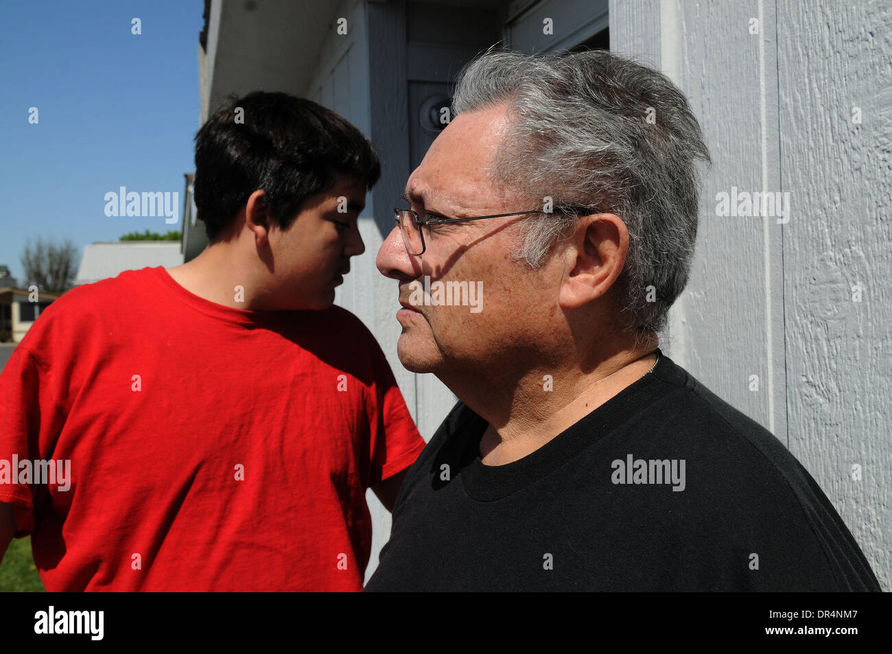 Mar 30, 2009 - Tracy, California, USA - JOSE CHAVEZ and his grandson ...
