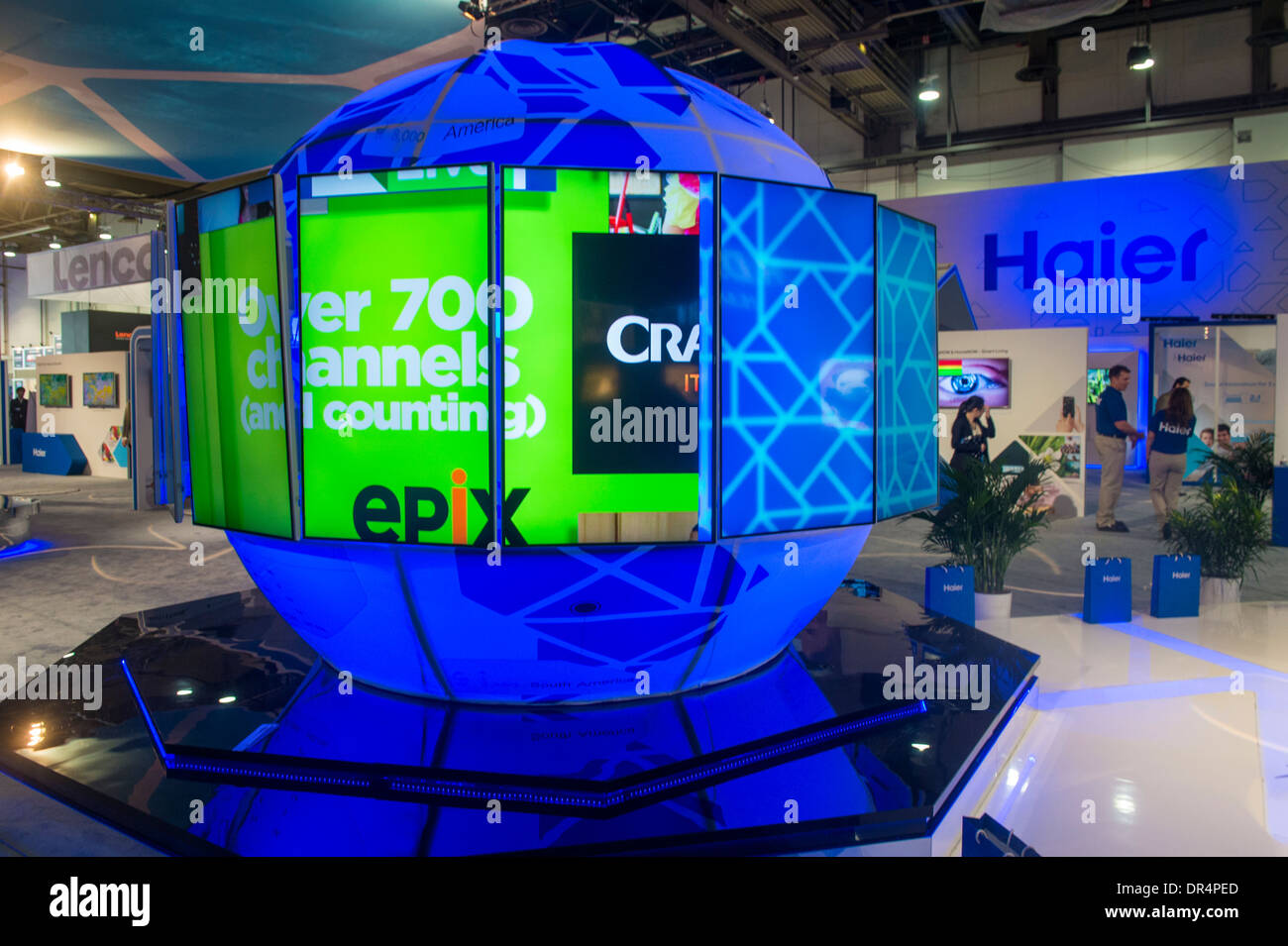 The Hisense booth at the CES show in Las Vegas Stock Photo - Alamy