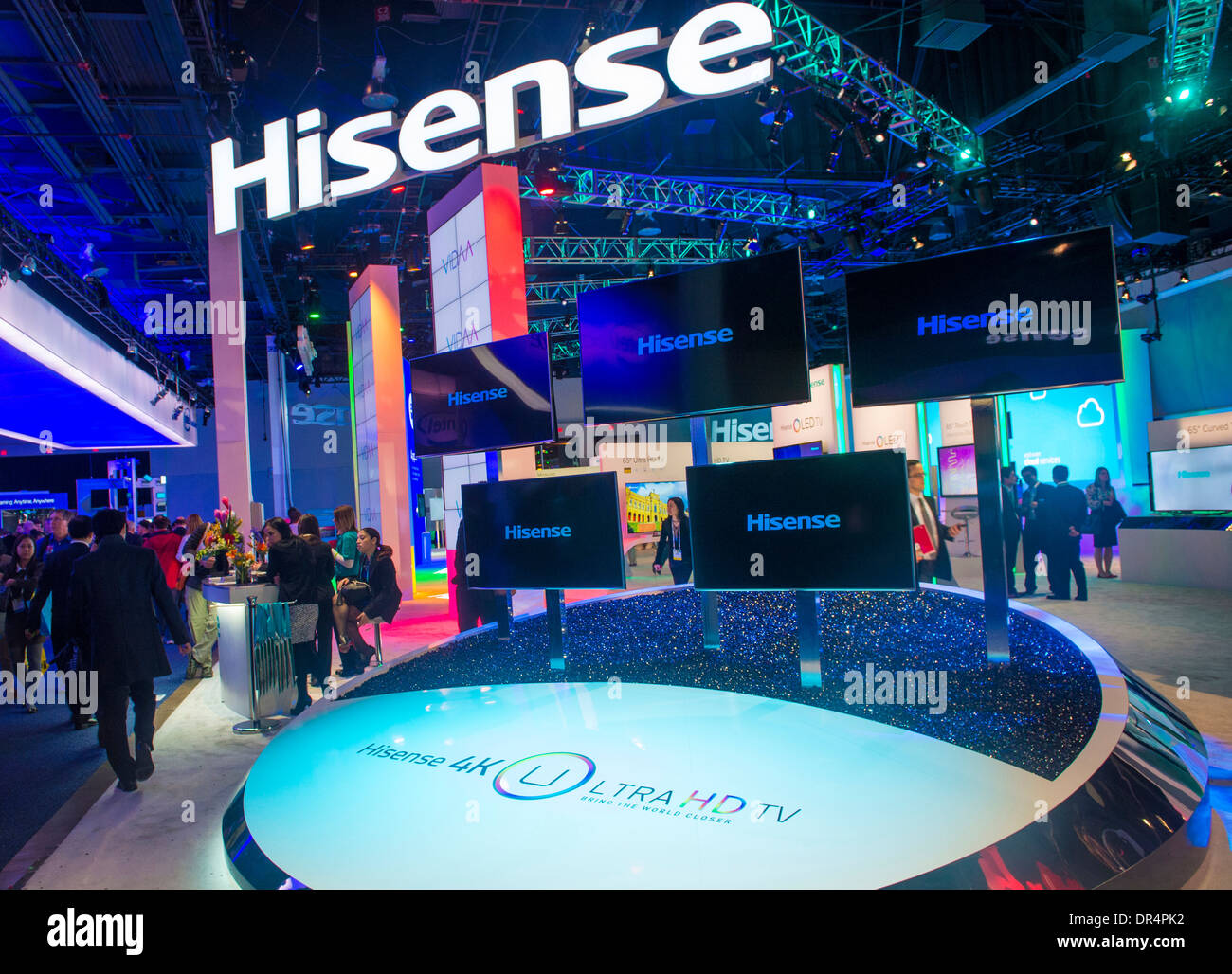 The Hisense booth at the CES show in Las Vegas Stock Photo - Alamy