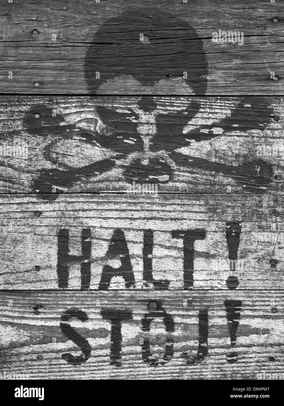 Halt german stop sign hi-res stock photography and images - Alamy