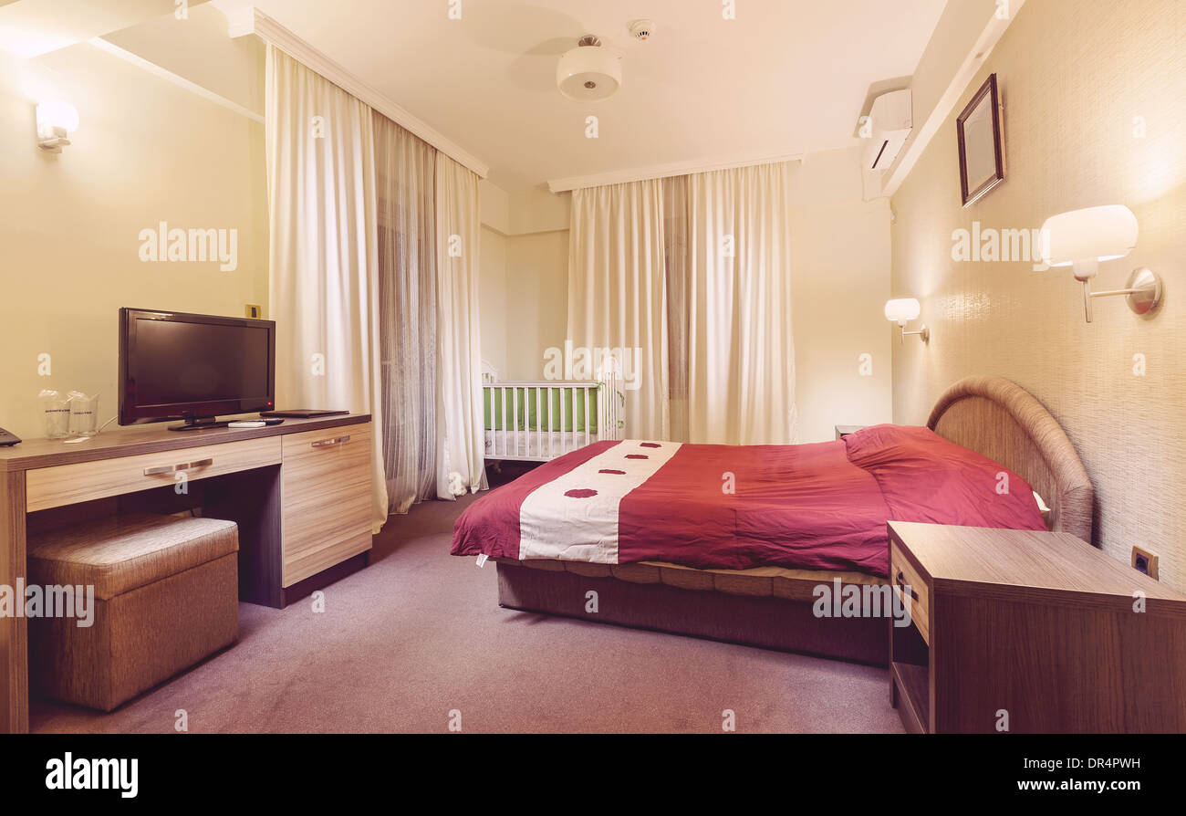 Interior of a hotel room, modern and clean Stock Photo - Alamy