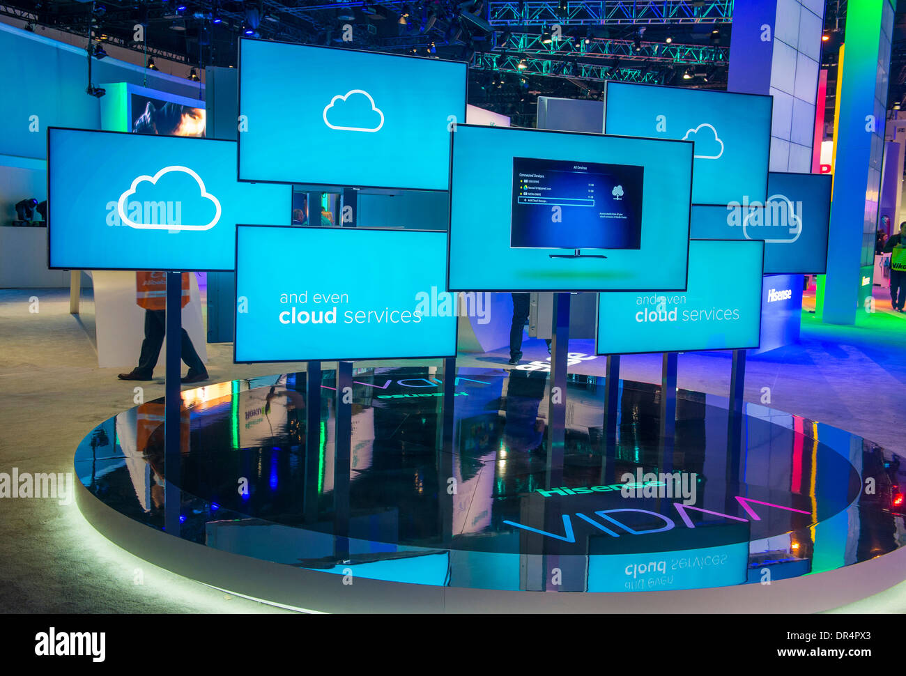 The Hisense booth at the CES show in Las Vegas Stock Photo - Alamy
