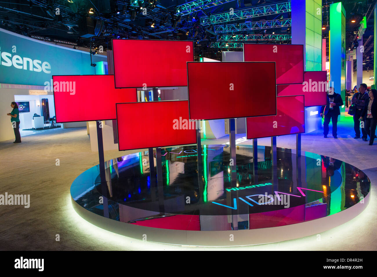 The Hisense booth at the CES show in Las Vegas Stock Photo - Alamy