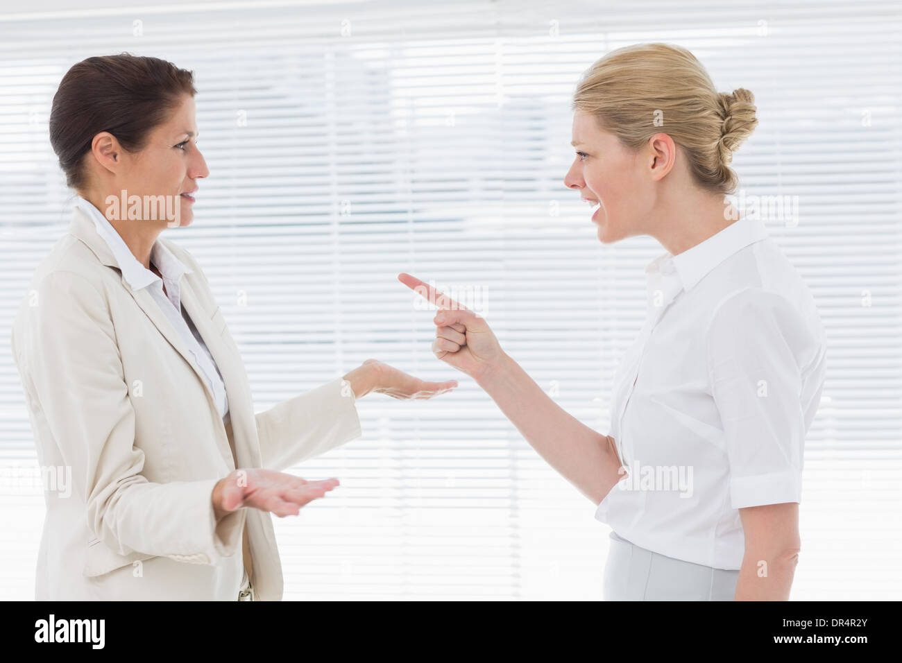 Businesswomen fighting in the office Stock Photo - Alamy