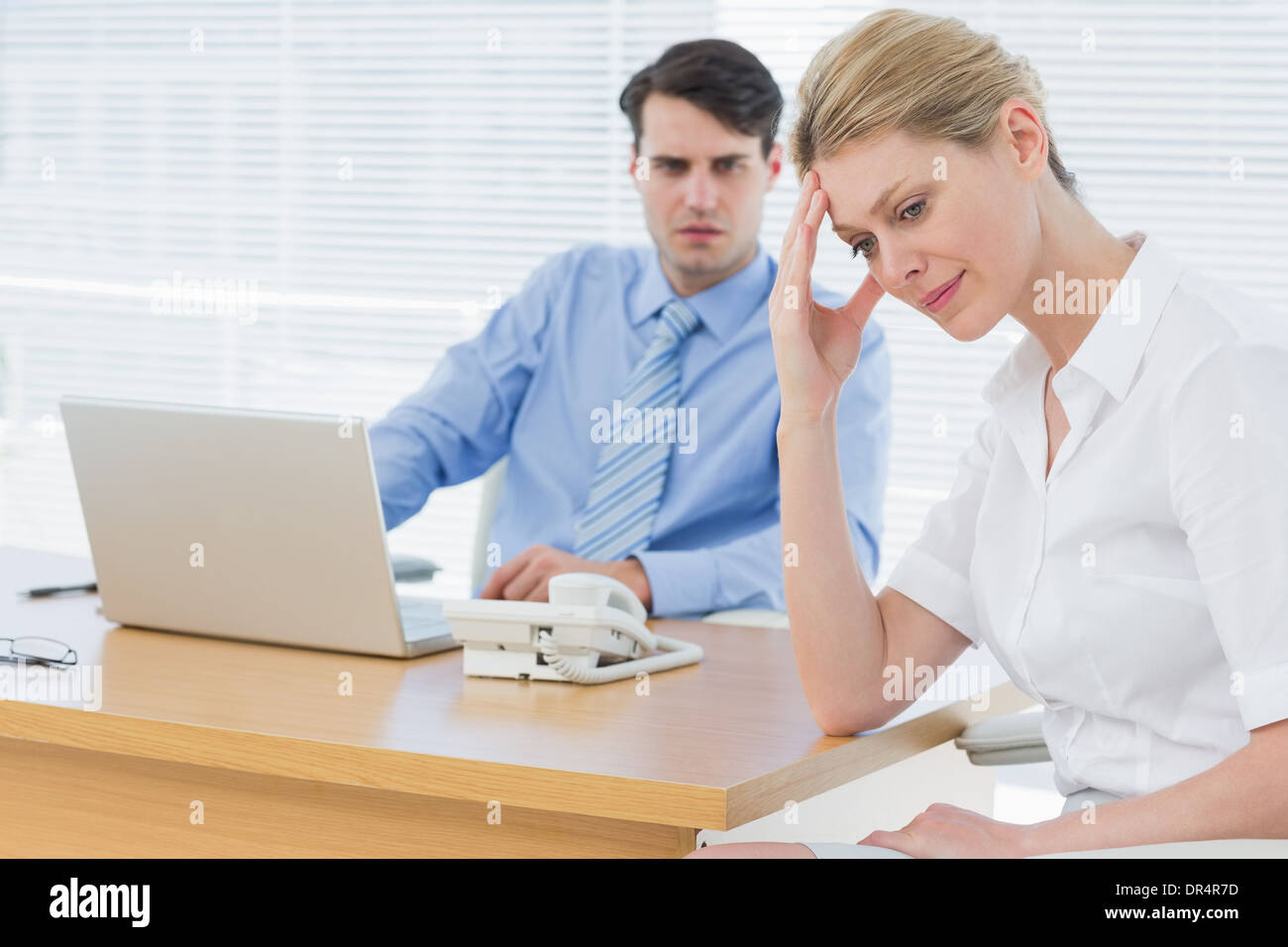 Woman and computer and upset and 40s hi-res stock photography and ...