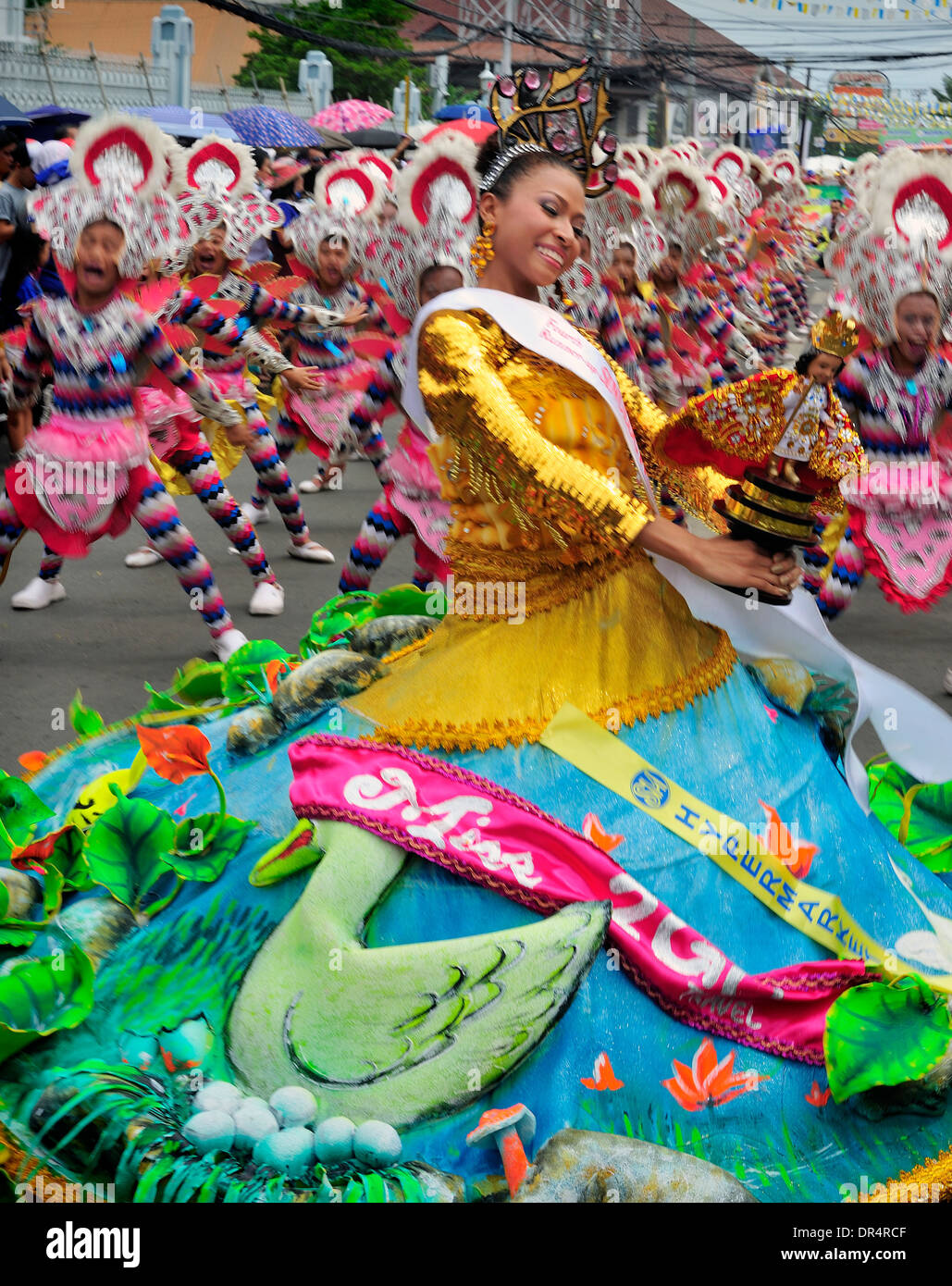 Sinulog Festival Queen Cebu City Philippines Stock Photo - Alamy