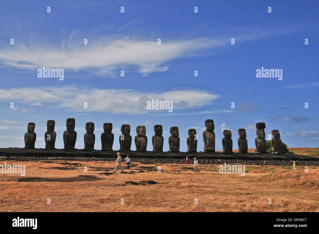 Moai Statue in Easter Island, Chile Stock Photo - Alamy
