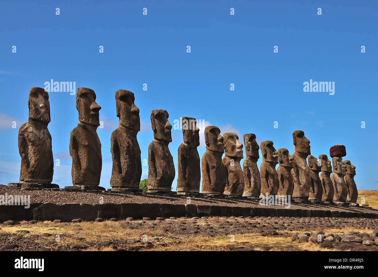 Moai Statue in Easter Island, Chile Stock Photo - Alamy