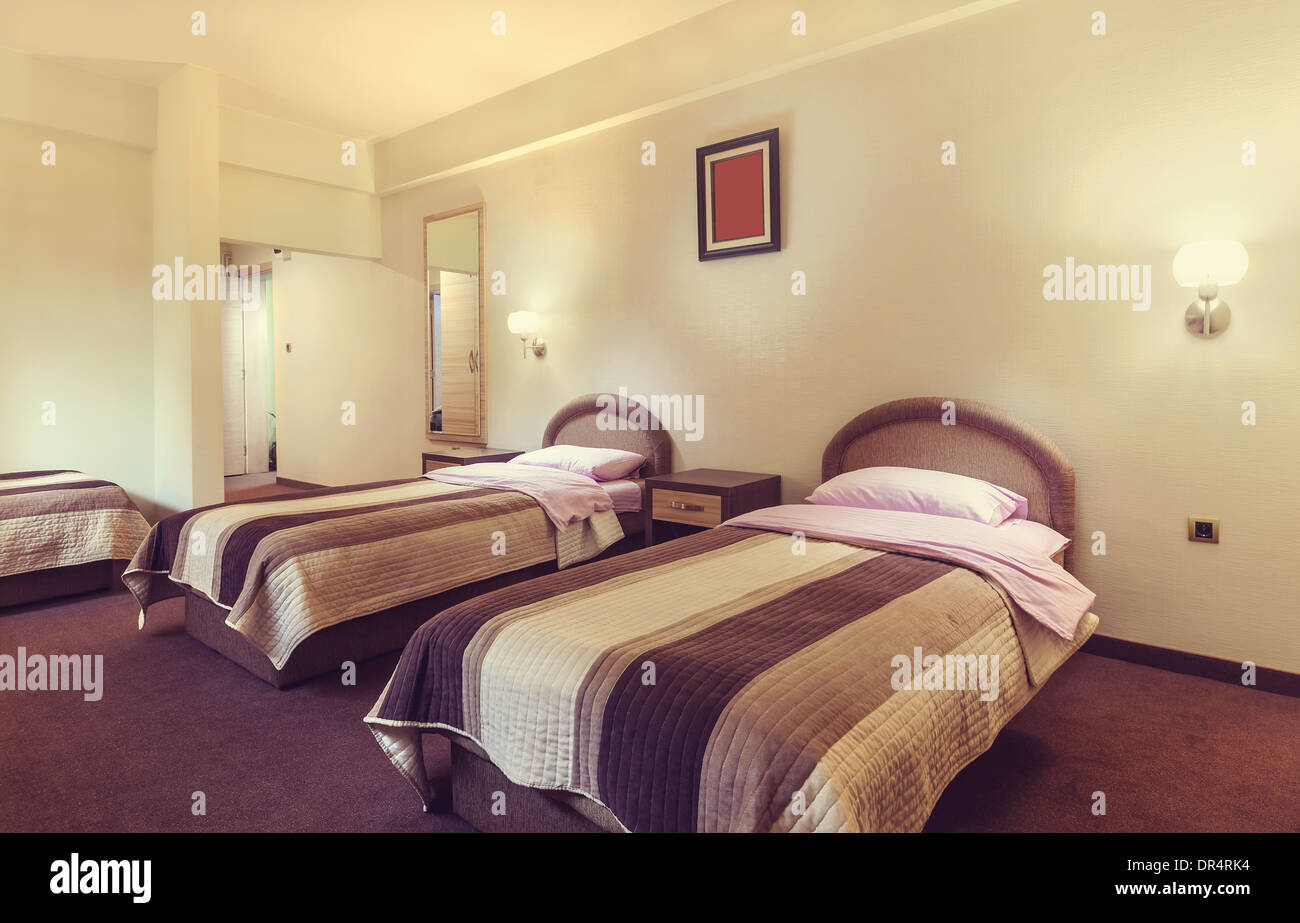 Interior of a hotel room, modern and clean Stock Photo - Alamy
