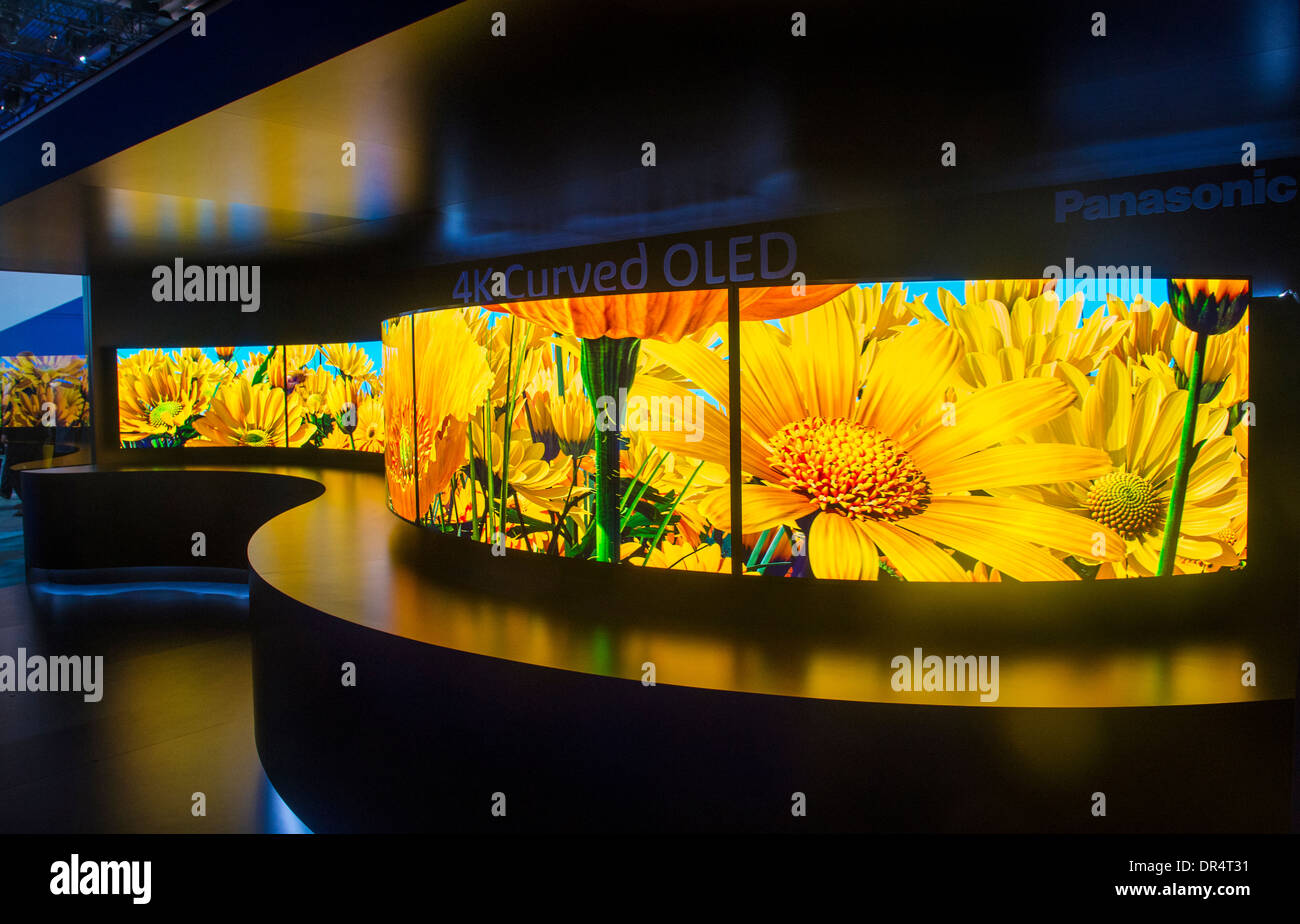 The Panasonic booth at the CES show in Las Vegas Stock Photo - Alamy