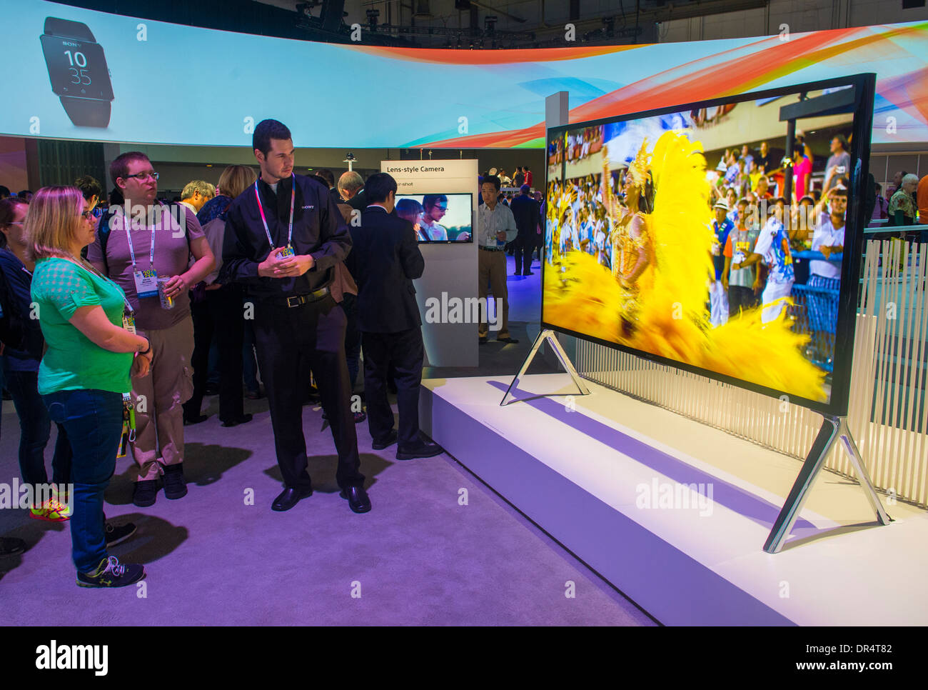 The Sony booth at the CES show in Las Vegas Stock Photo - Alamy