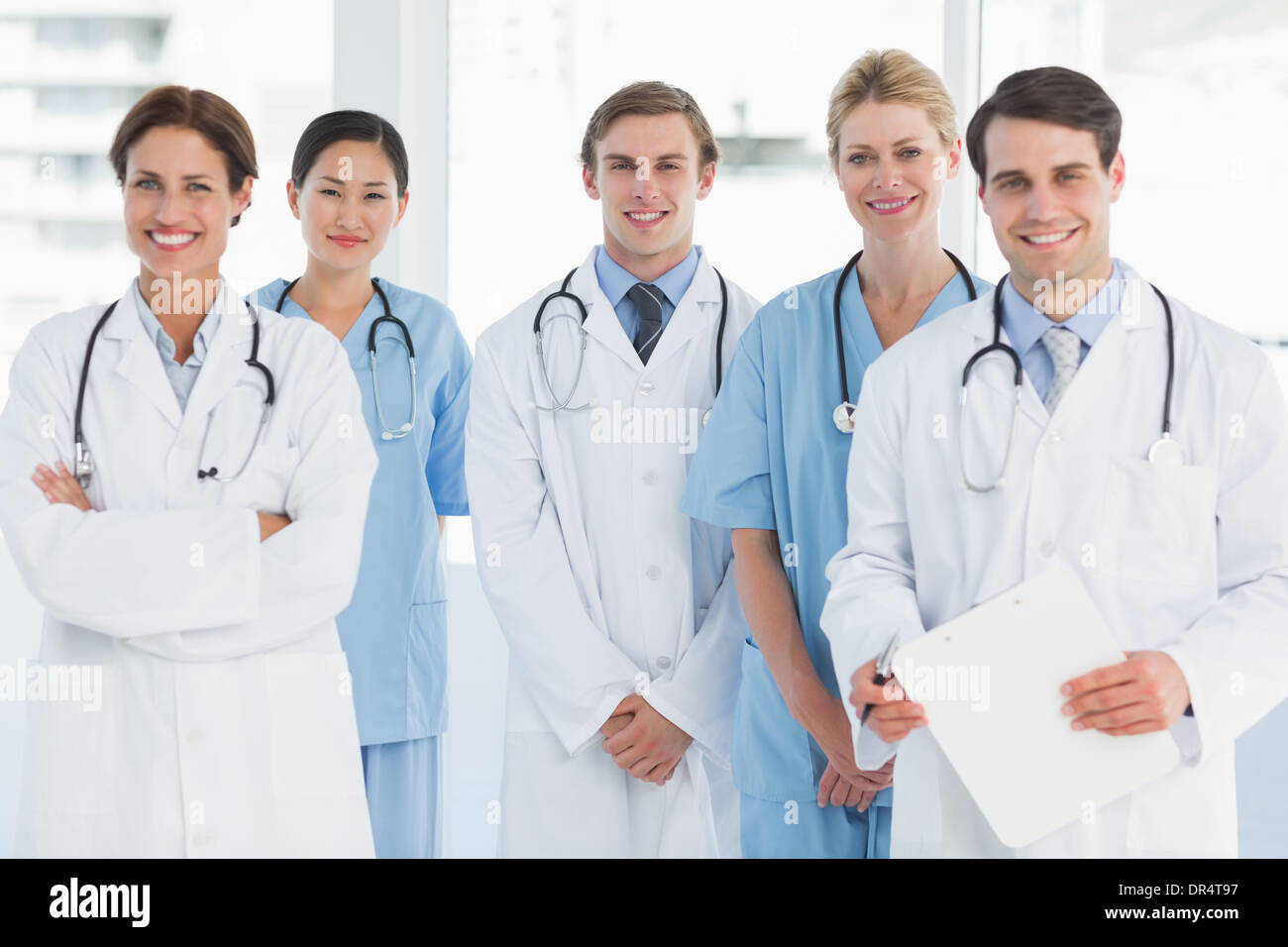 Doctors standing together at hospital Stock Photo - Alamy