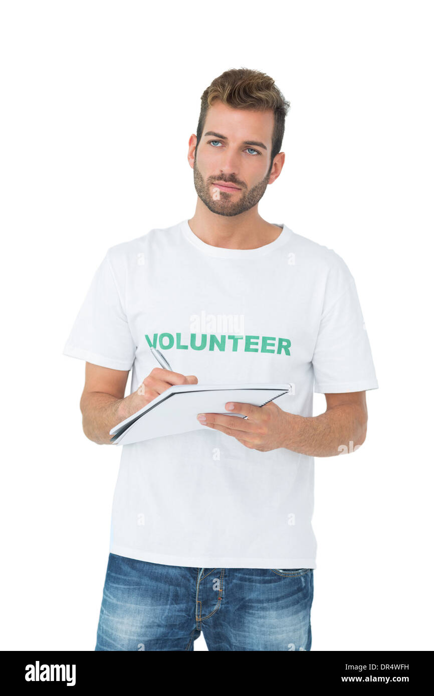 Handsome young hispanic man volunteering hi-res stock photography and ...