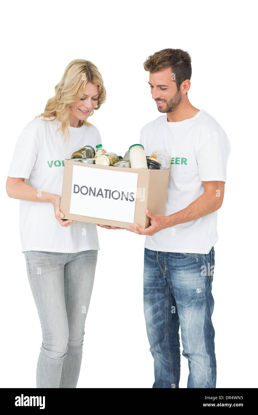 Mature woman donation box hi-res stock photography and images - Alamy