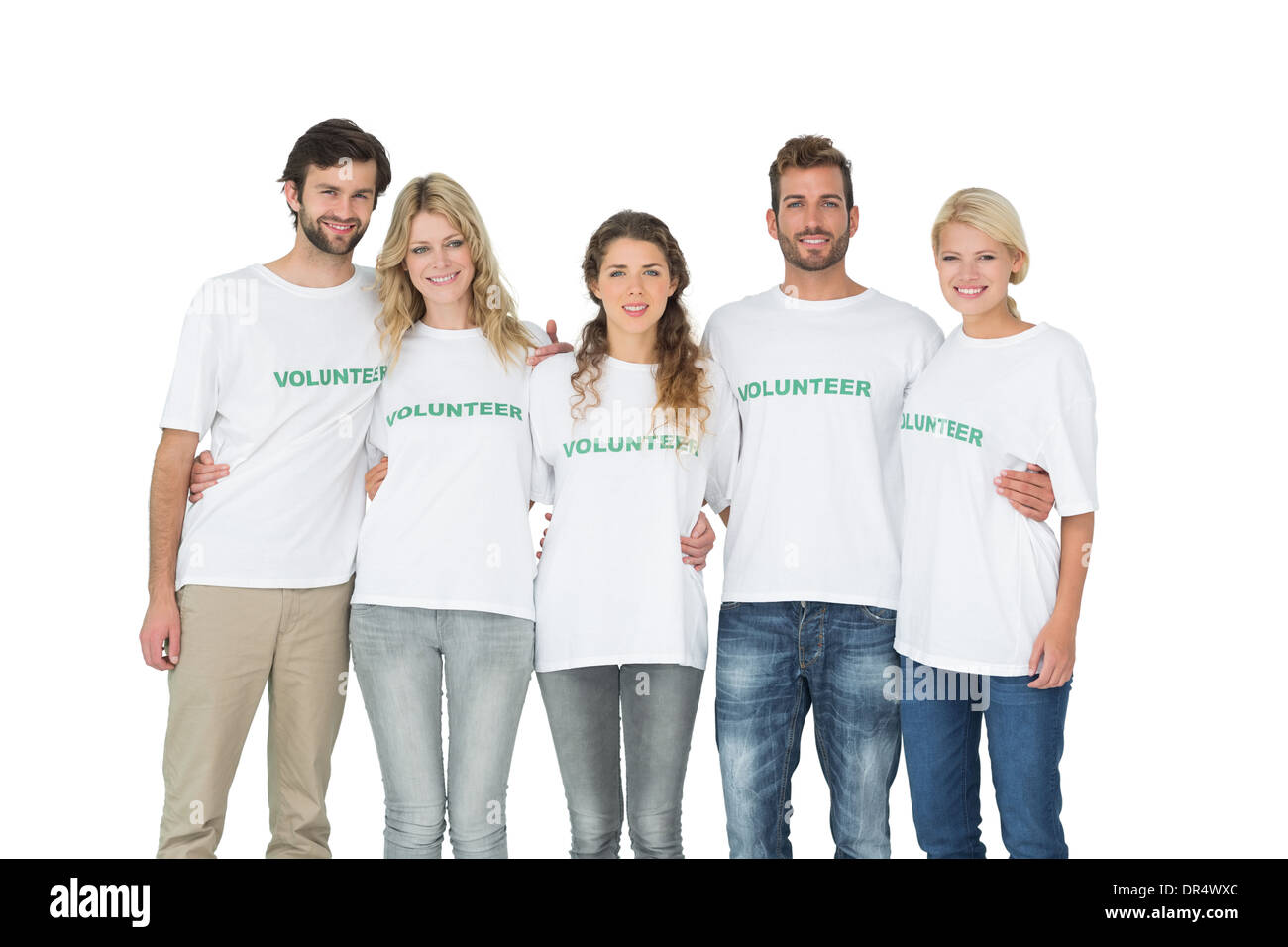 Portrait male female charity volunteers hi-res stock photography and ...