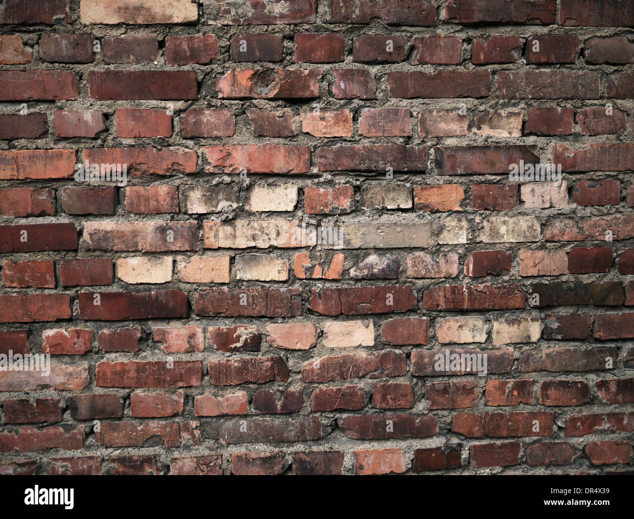 Brick wall of a building in Auschwitz in Poland Stock Photo - Alamy