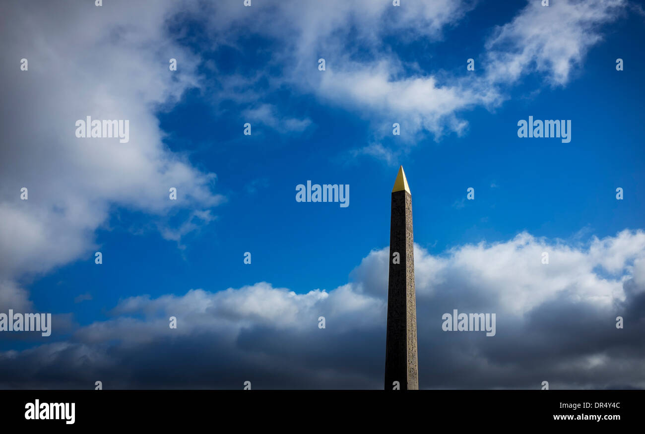 Famous Egyptian obilisk which dominates the centre of place de la ...