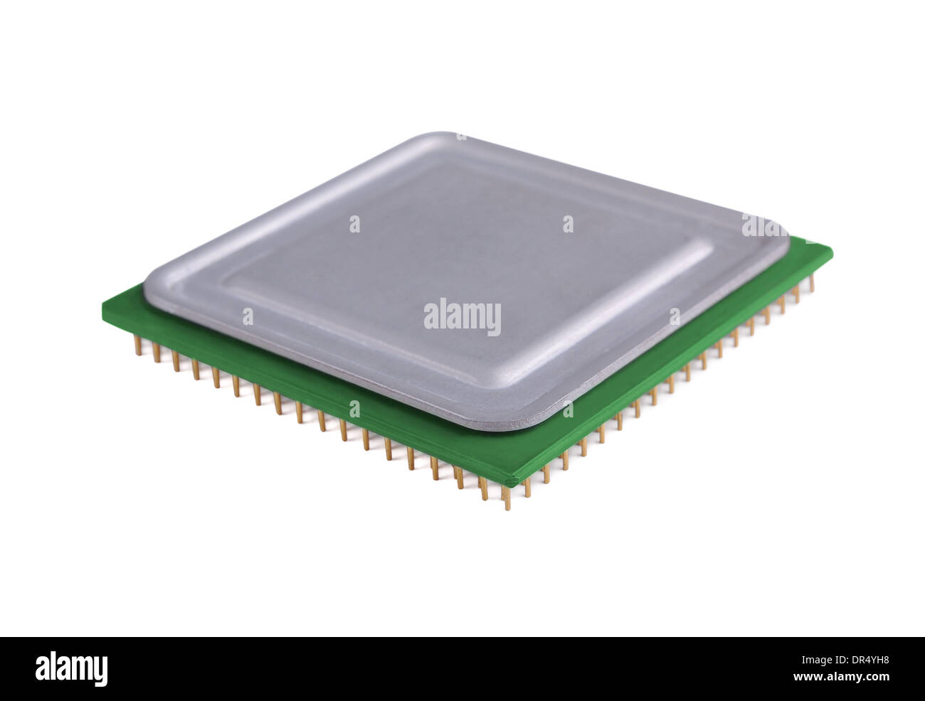 Processor on a white background Stock Photo - Alamy